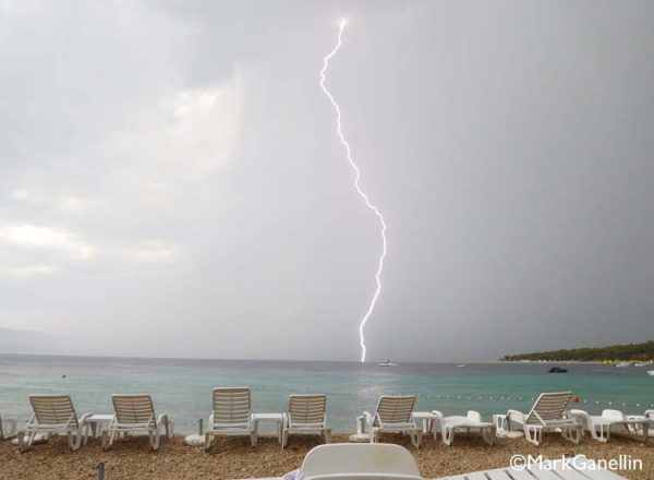 Lightening on Brač - Our Travels